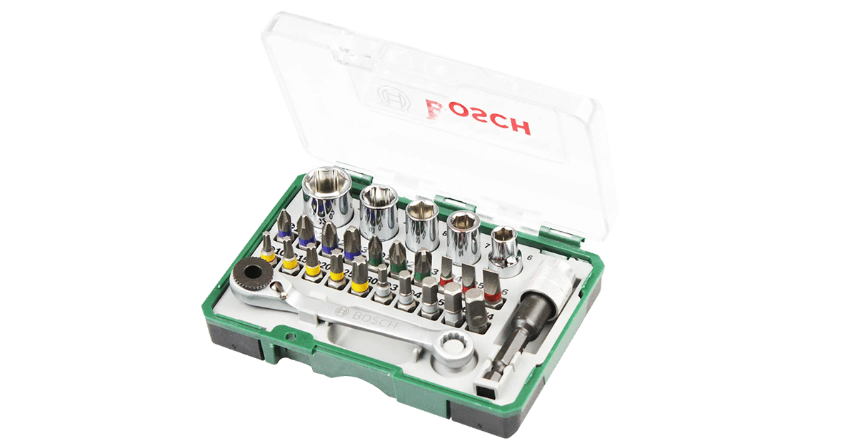 Comprar Conjunto de 27 Peças de Aparafusar com Roquete 2607017160 Preço: