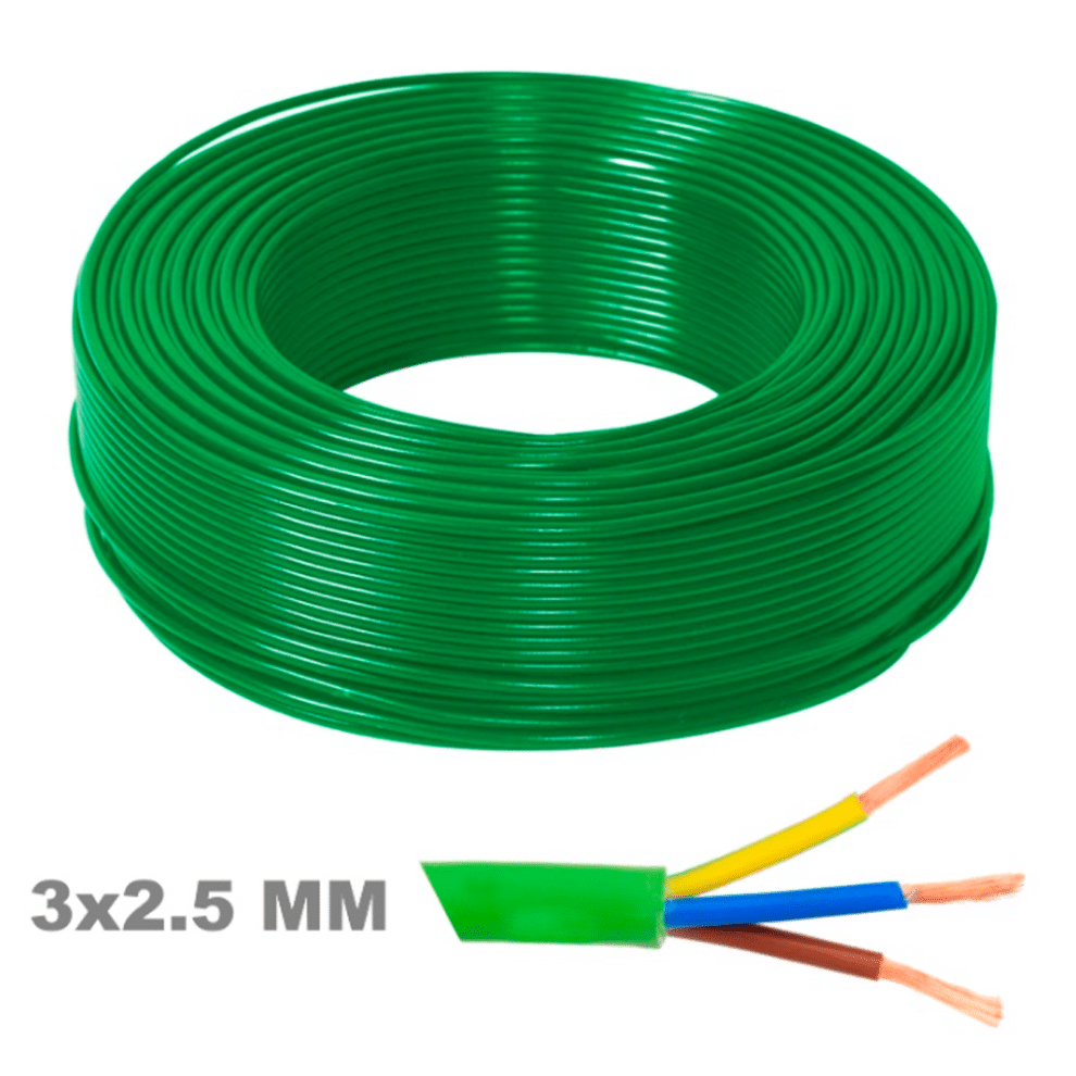 Comprar Cabo Flexível 3X2,5mm2 Verde RZ1-K 0,6/1KV 3G2.5 Livre de ...