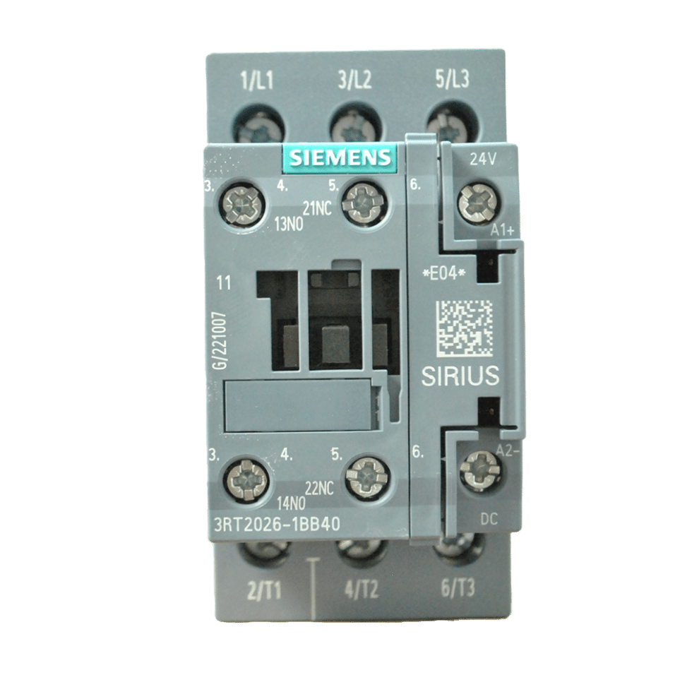 Comprar Contactor 3P 11KW 25A 24V DC 1NA+1NF 3RT2026-1BB40 Preço: